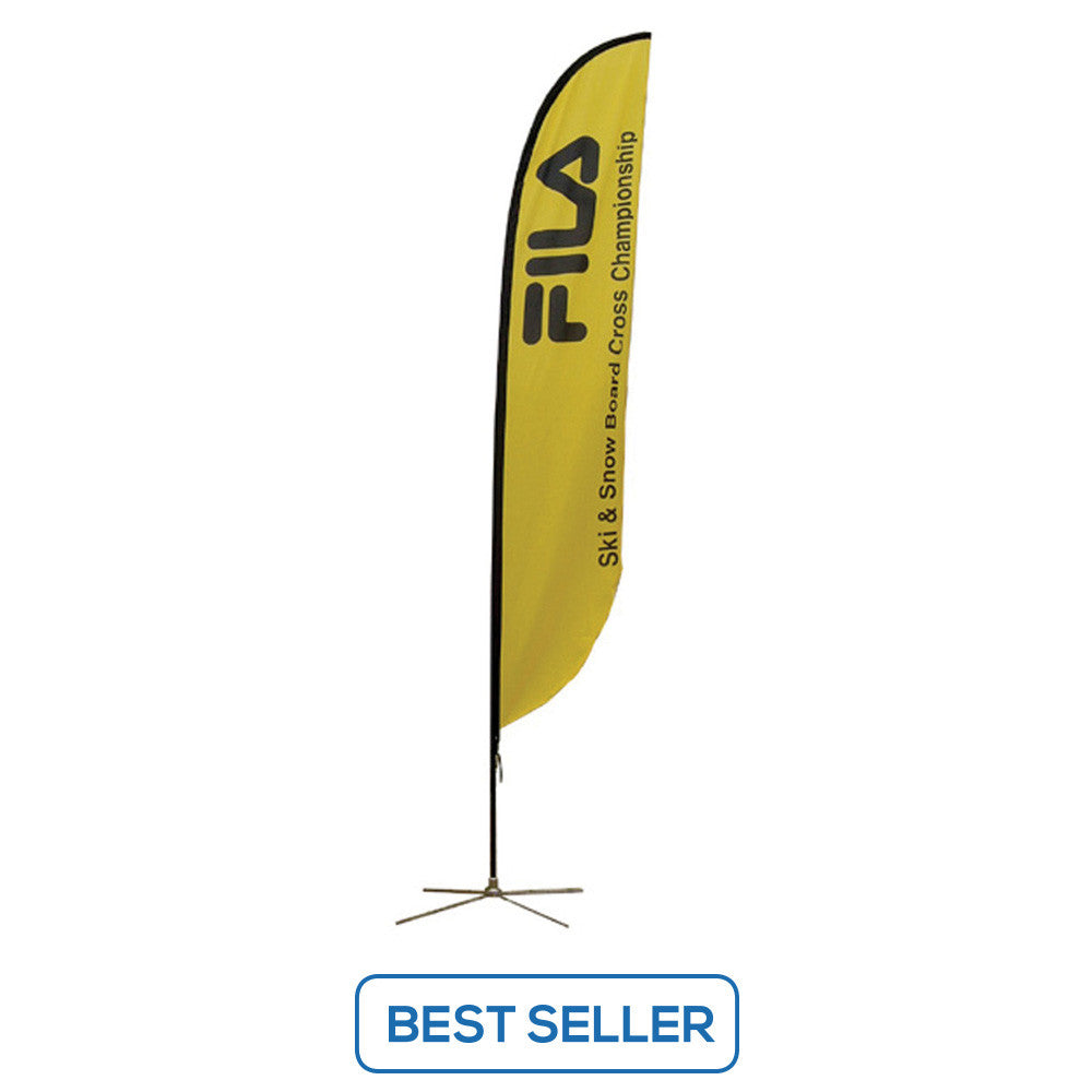 Small to Extra Large Feather Flag - X-Base Single-Sided Graphic Packag ...